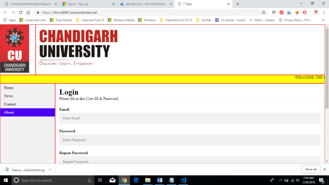 Create Web App In Azure And Publish Using File Explorer